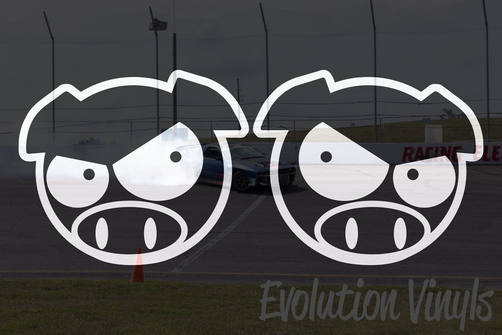 Evil Rally Pigs Decal – Evolution Vinyls